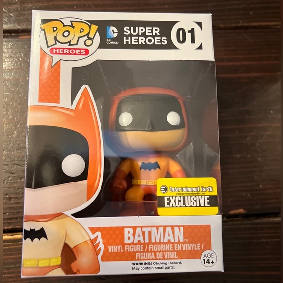 Other | Funko Pop Heroes Dc Comics Figure Batman Orange 1 Exclusive ...